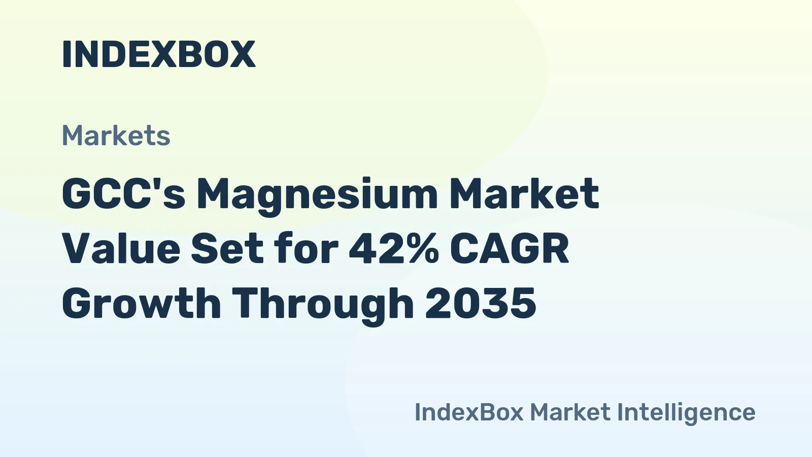 GCC's Magnesium Market Value Set for 42% CAGR Growth Through 2035