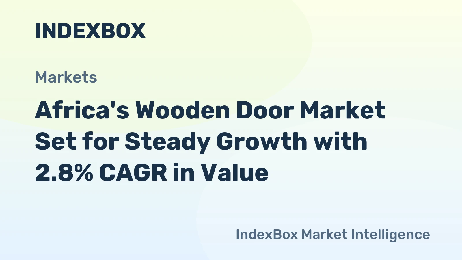 Africa's Wooden Door Market Set for Steady Growth with 2.8% CAGR in Value