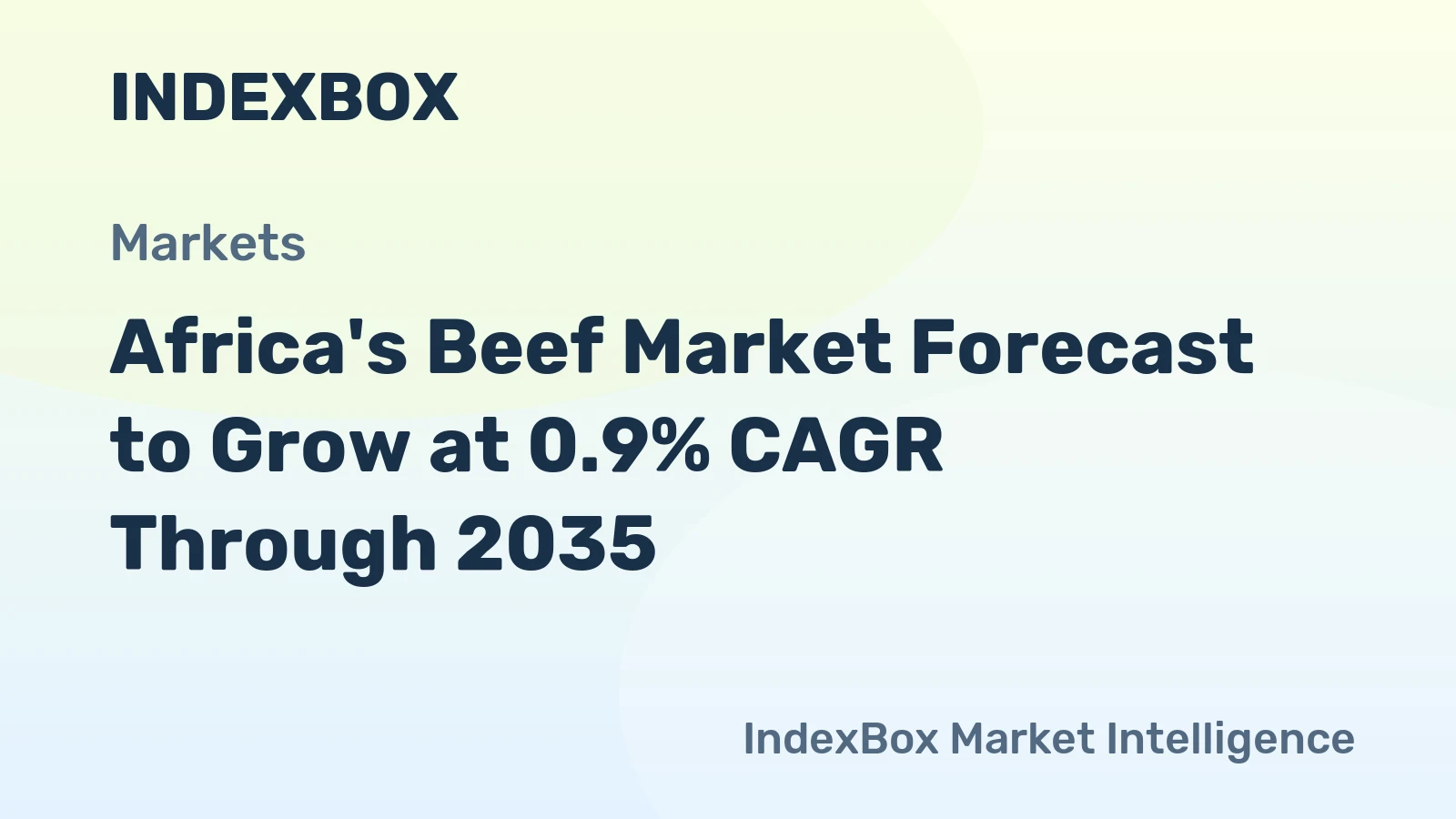 Africa's Beef Market Forecast to Grow at 0.9% CAGR Through 2035