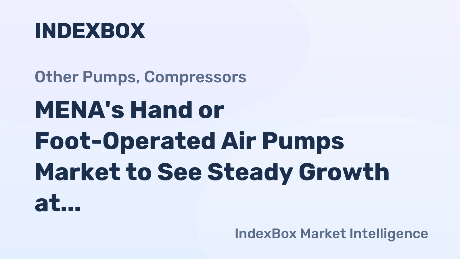 MENA's Hand or Foot-Operated Air Pumps Market to See Steady Growth at +1.5% CAGR, Reaching 20M Units by 2035