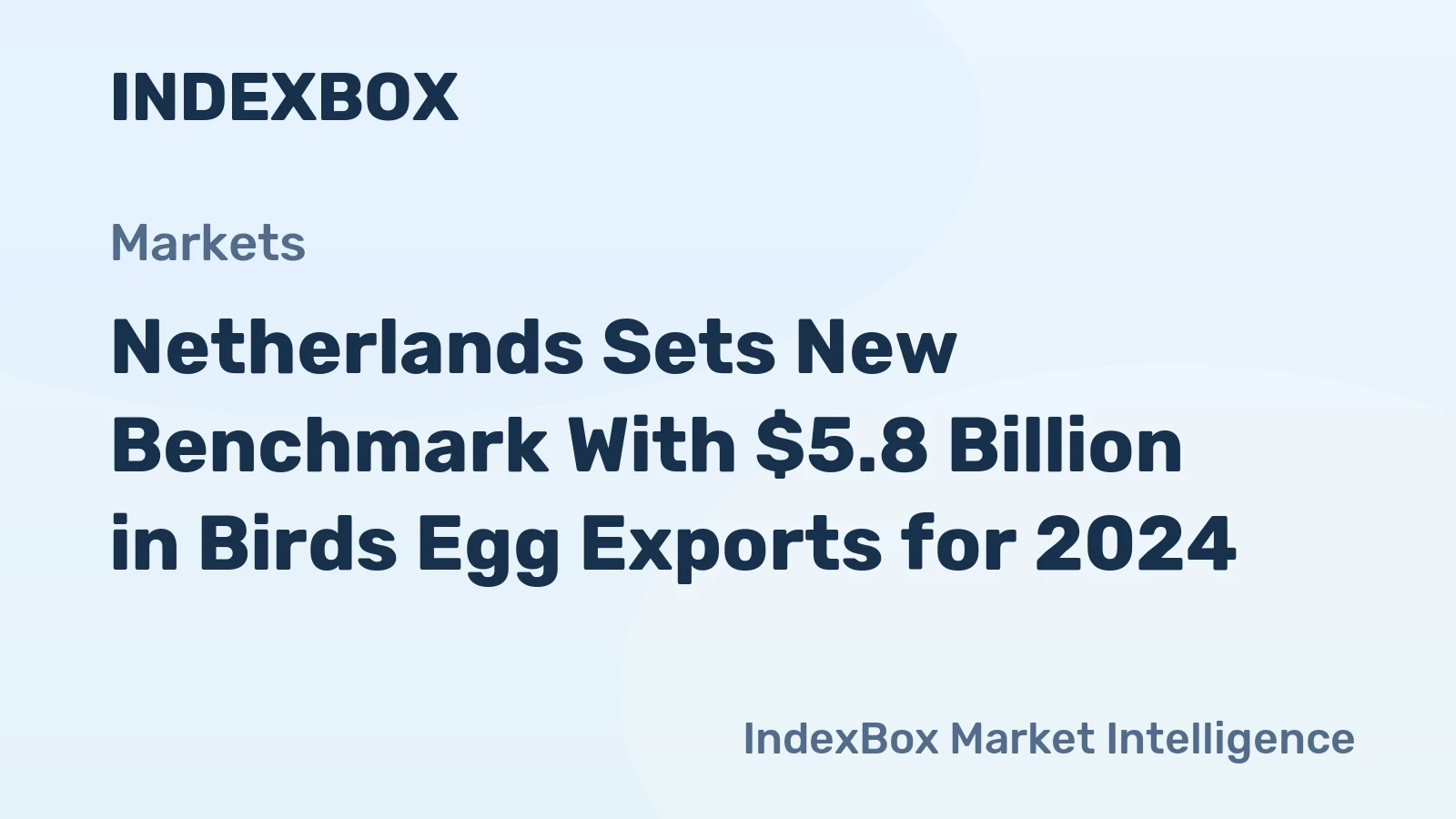 Netherlands Sets New Benchmark With $5.8 Billion in Birds Egg Exports for 2024
