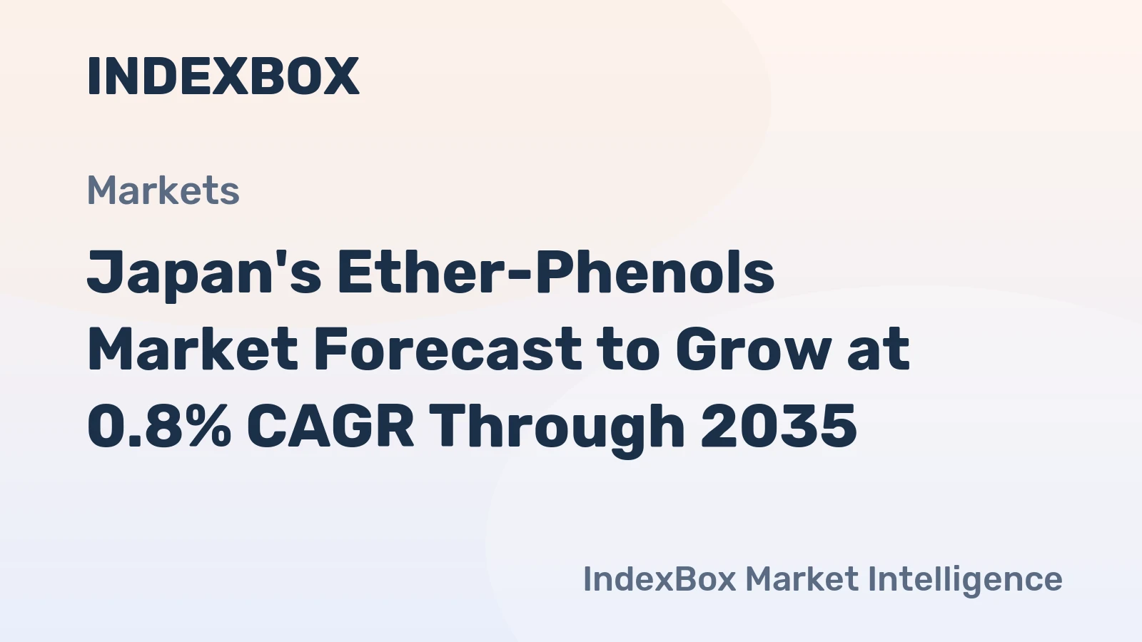 Japan's Ether-Phenols Market Forecast to Grow at 0.8% CAGR Through 2035