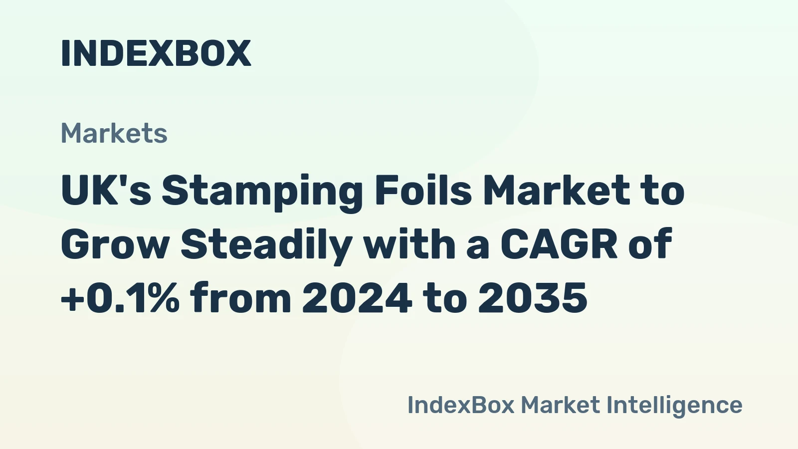 UK's Stamping Foils Market to Grow Steadily with a CAGR of +0.1% from 2024 to 2035