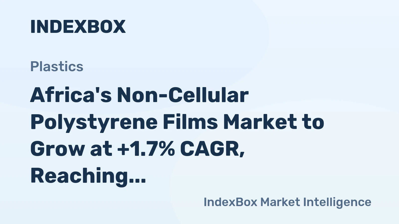 Africa's Non-Cellular Polystyrene Films Market to Grow at +1.7% CAGR, Reaching 331K Tons by 2035