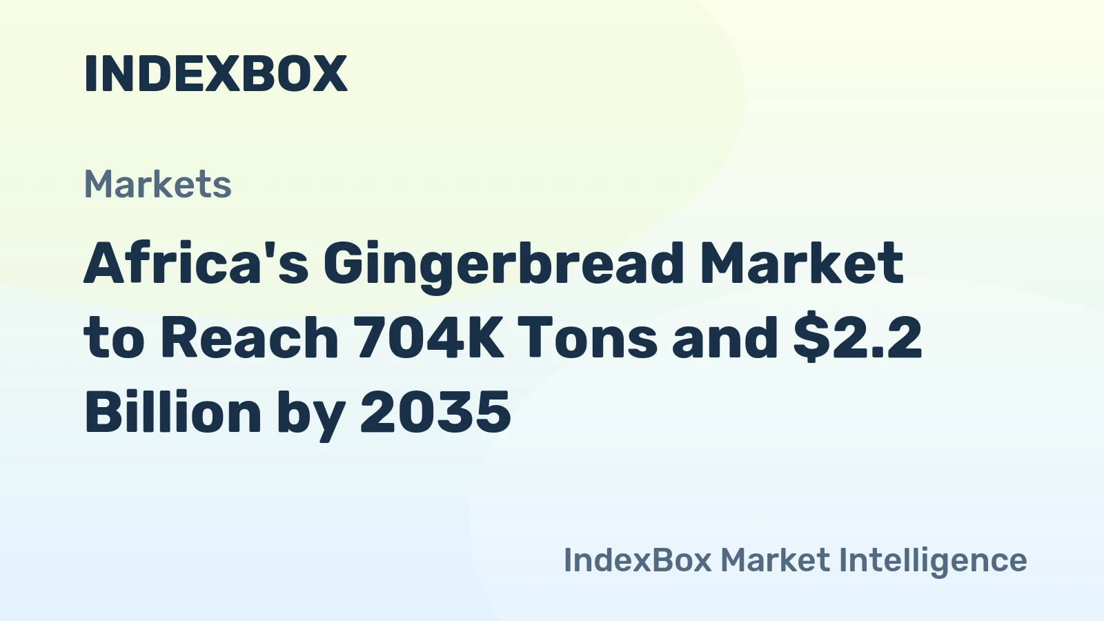 Africa's Gingerbread Market to Reach 704K Tons and $2.2 Billion by 2035
