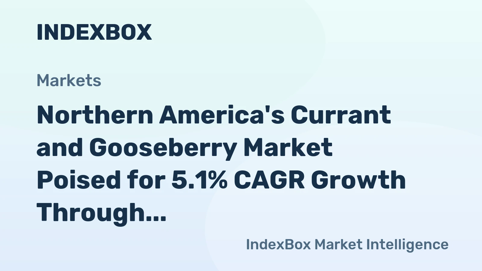 Northern America's Currant and Gooseberry Market Poised for 5.1% CAGR Growth Through 2035