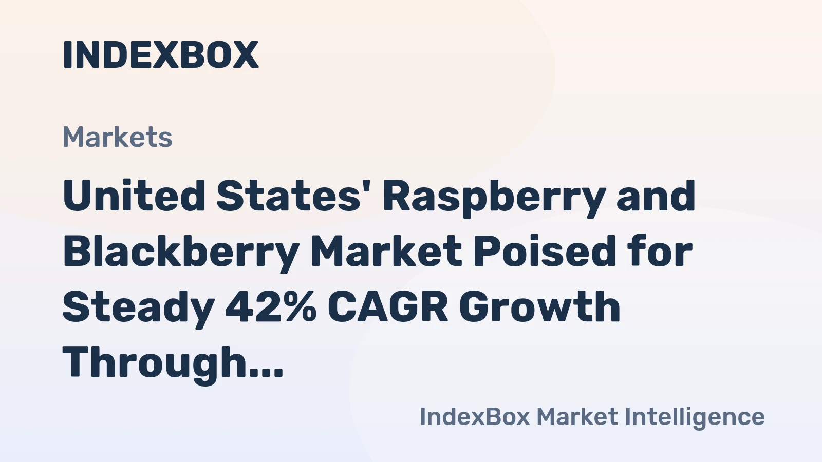 United States' Raspberry and Blackberry Market Poised for Steady 42% CAGR Growth Through 2035
