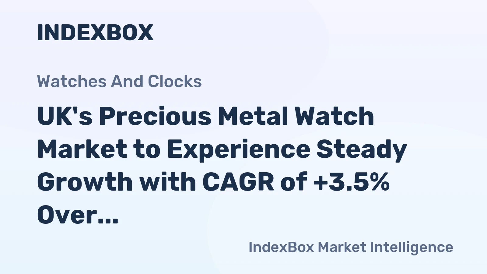 UK's Precious Metal Watch Market to Experience Steady Growth with CAGR of +3.5% Over Next Decade