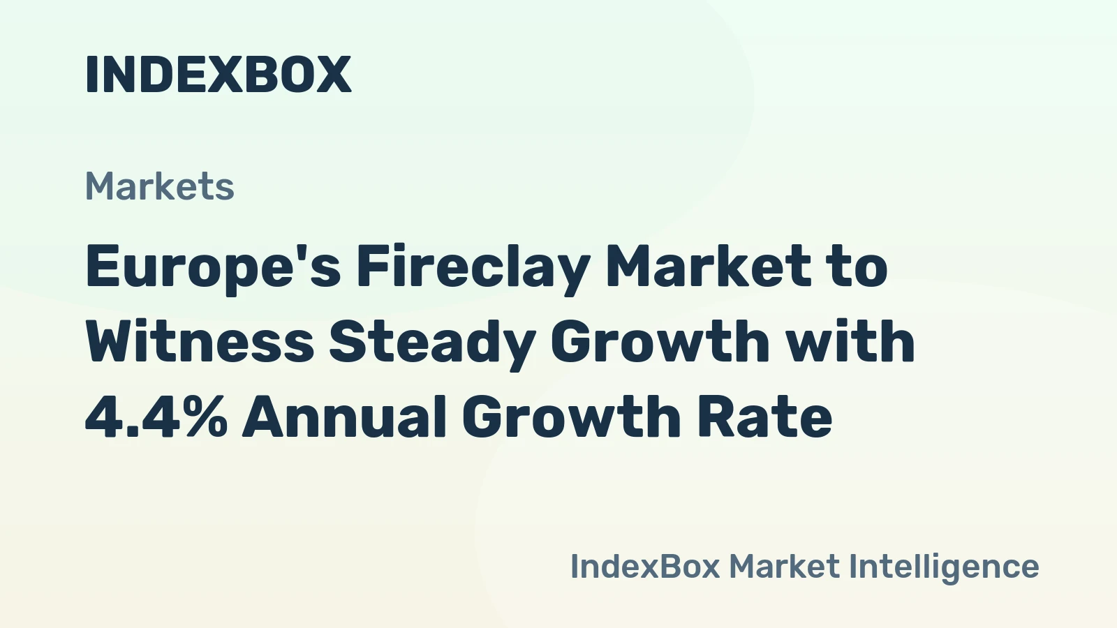 Europe's Fireclay Market to Witness Steady Growth with 4.4% Annual Growth Rate