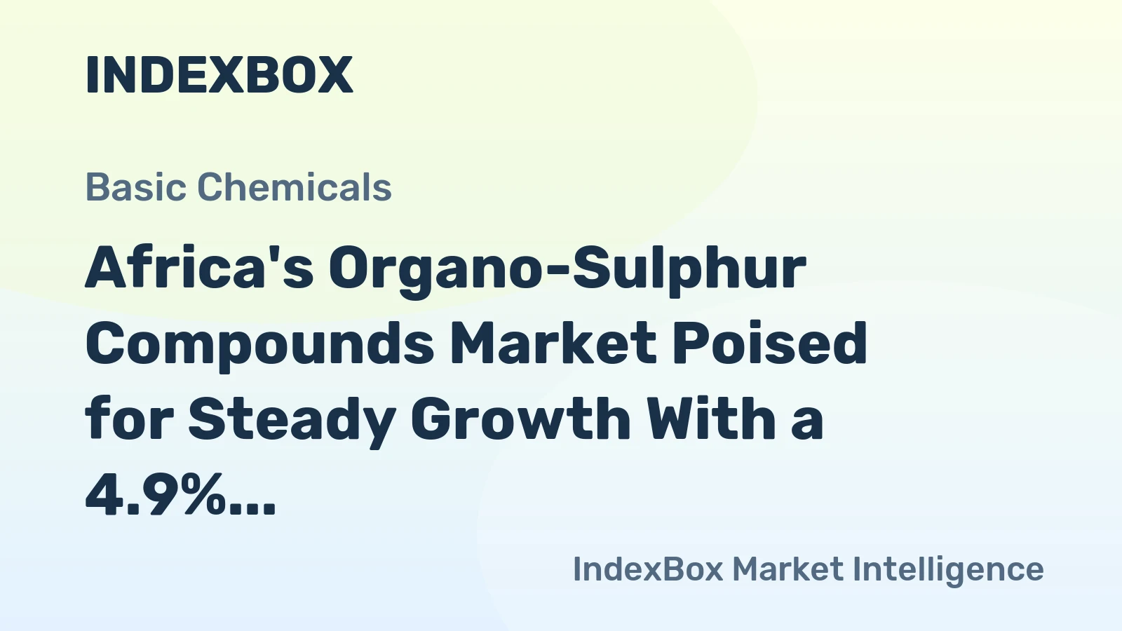 Africa's Organo-Sulphur Compounds Market Poised for Steady Growth With a 4.9% CAGR Through 2035