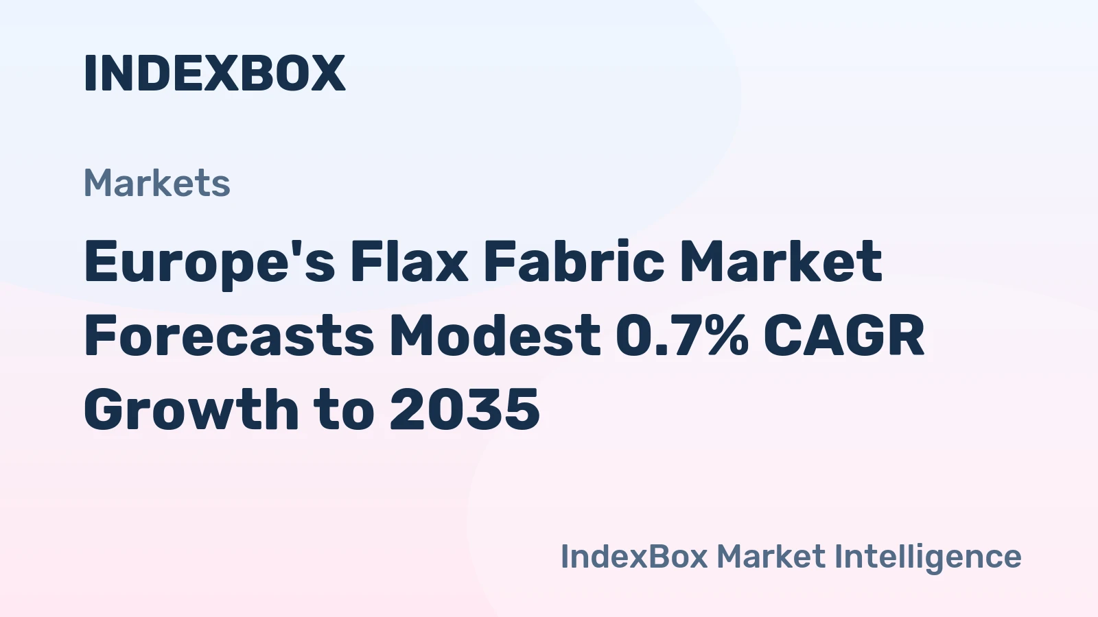 Europe's Flax Fabric Market Forecasts Modest 0.7% CAGR Growth to 2035