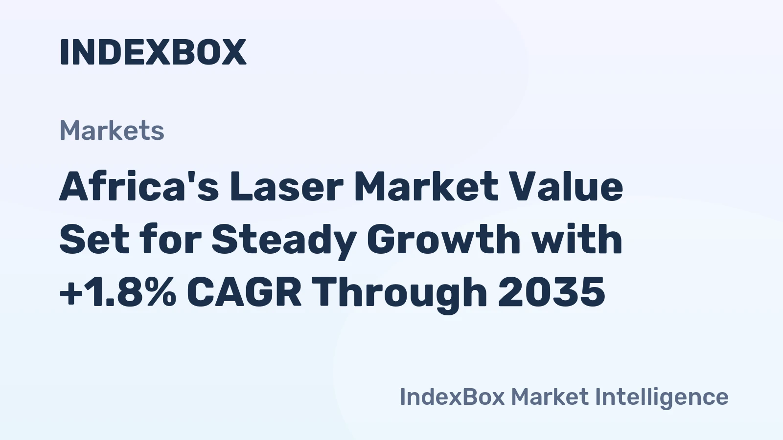 Africa's Laser Market Value Set for Steady Growth with +1.8% CAGR Through 2035