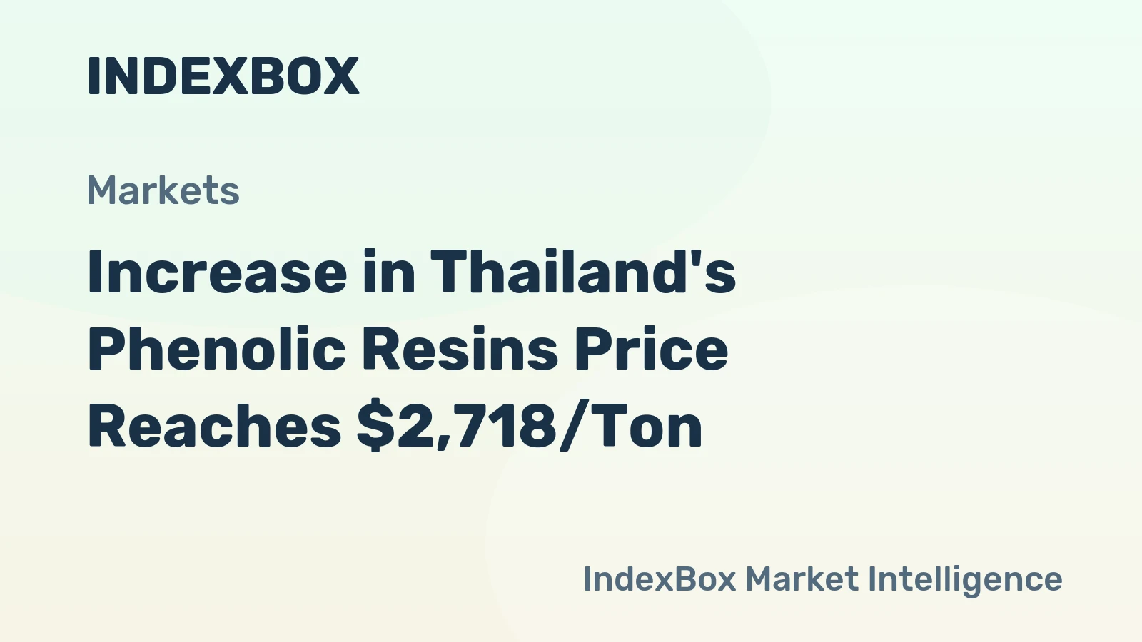 Increase in Thailand's Phenolic Resins Price Reaches $2,718/Ton