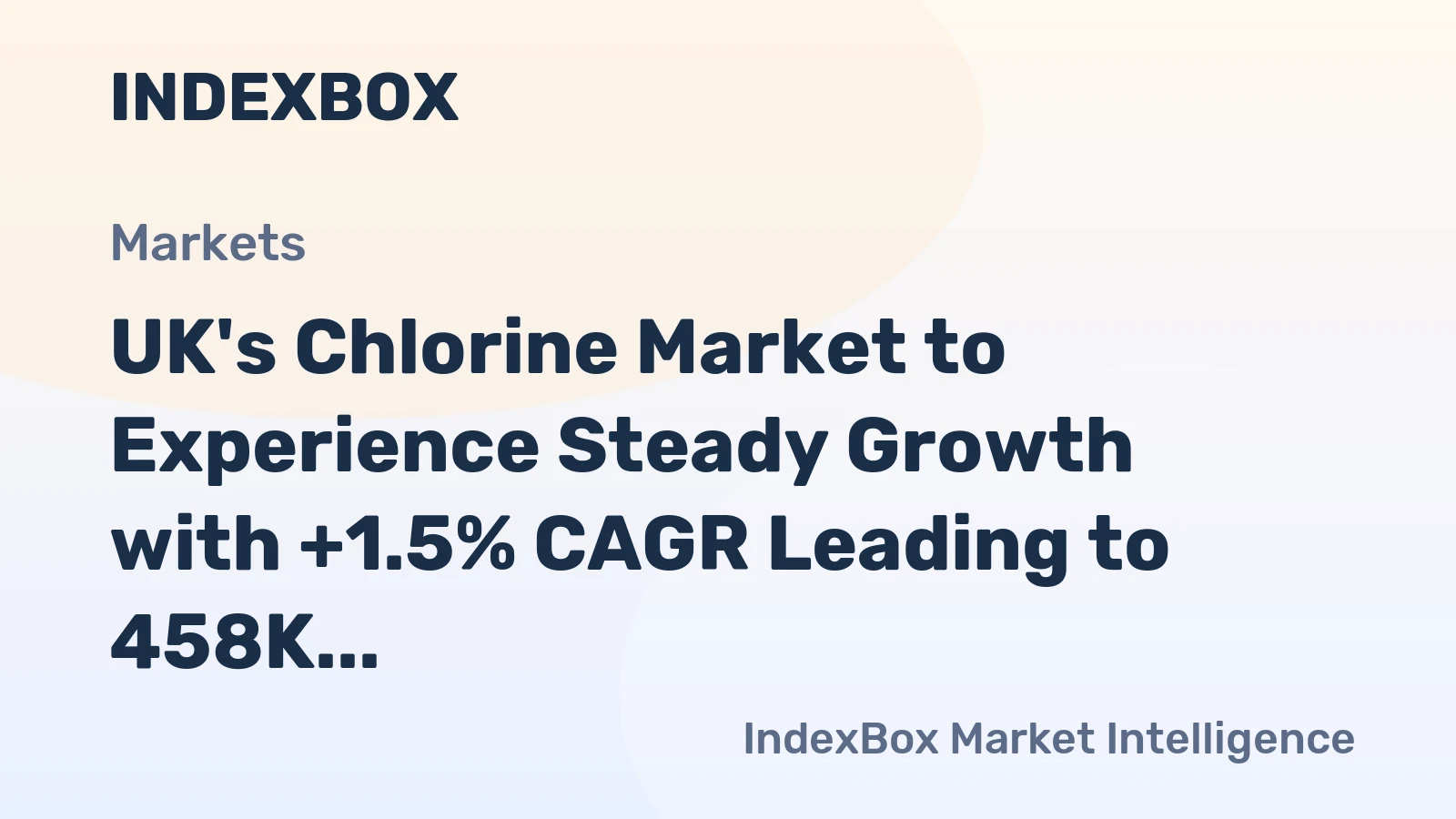 UK's Chlorine Market to Experience Steady Growth with +1.5% CAGR Leading to 458K tons by 2035