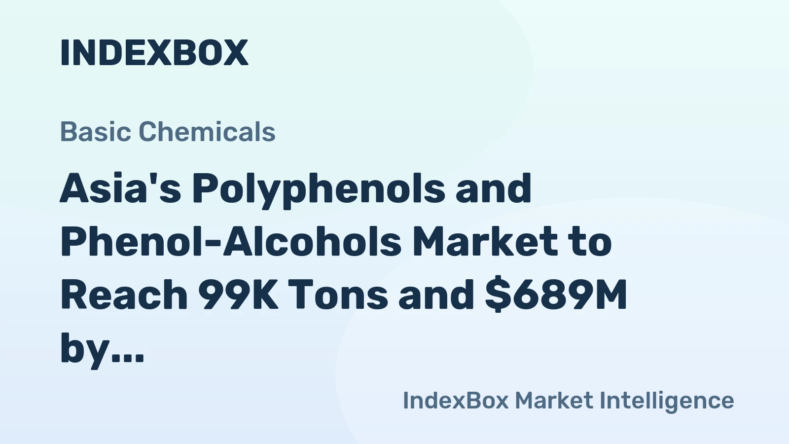 Asia's Polyphenols and Phenol-Alcohols Market to Reach 99K Tons and $689M by 2035
