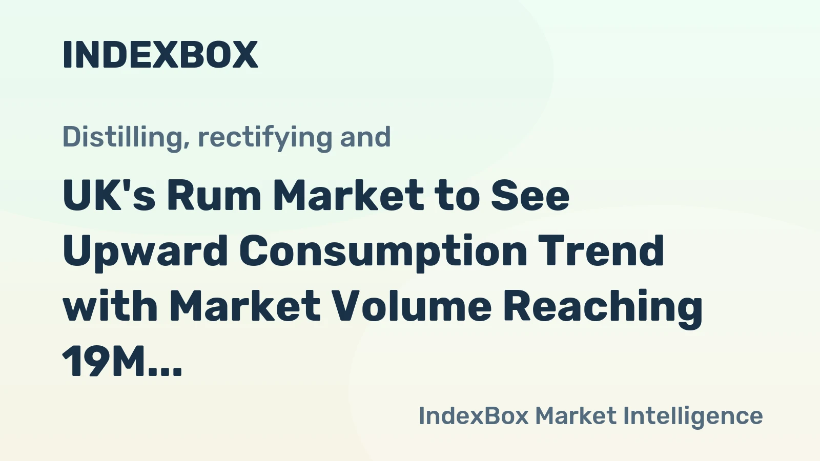 UK's Rum Market to See Upward Consumption Trend with Market Volume Reaching 19M Litres and Value Surpassing $97M by 2035