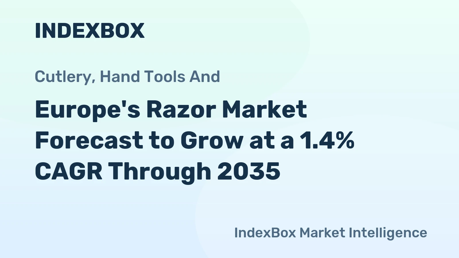 Europe's Razor Market Forecast to Grow at a 1.4% CAGR Through 2035
