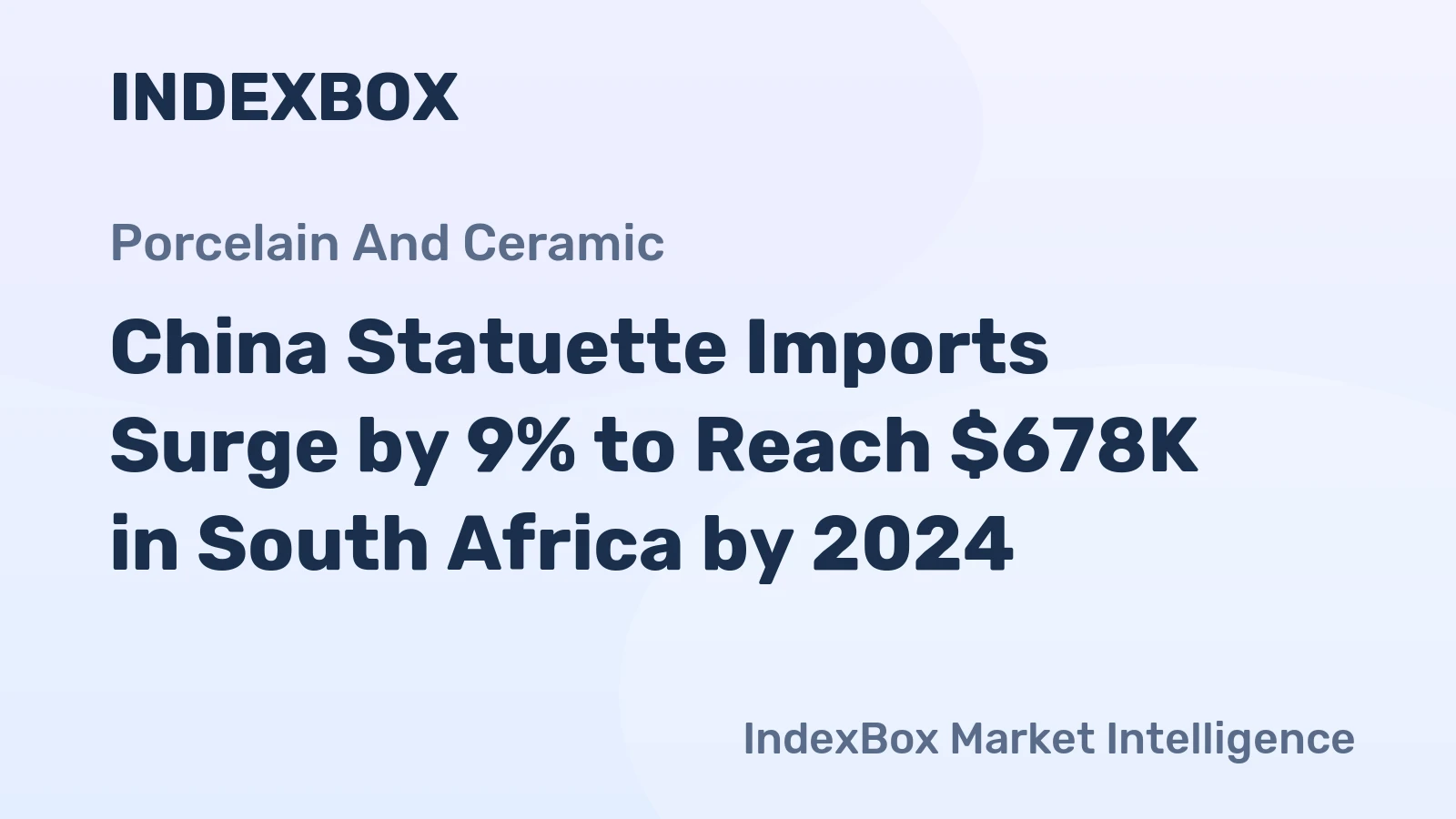 China Statuette Imports Surge by 9% to Reach $678K in South Africa by 2024