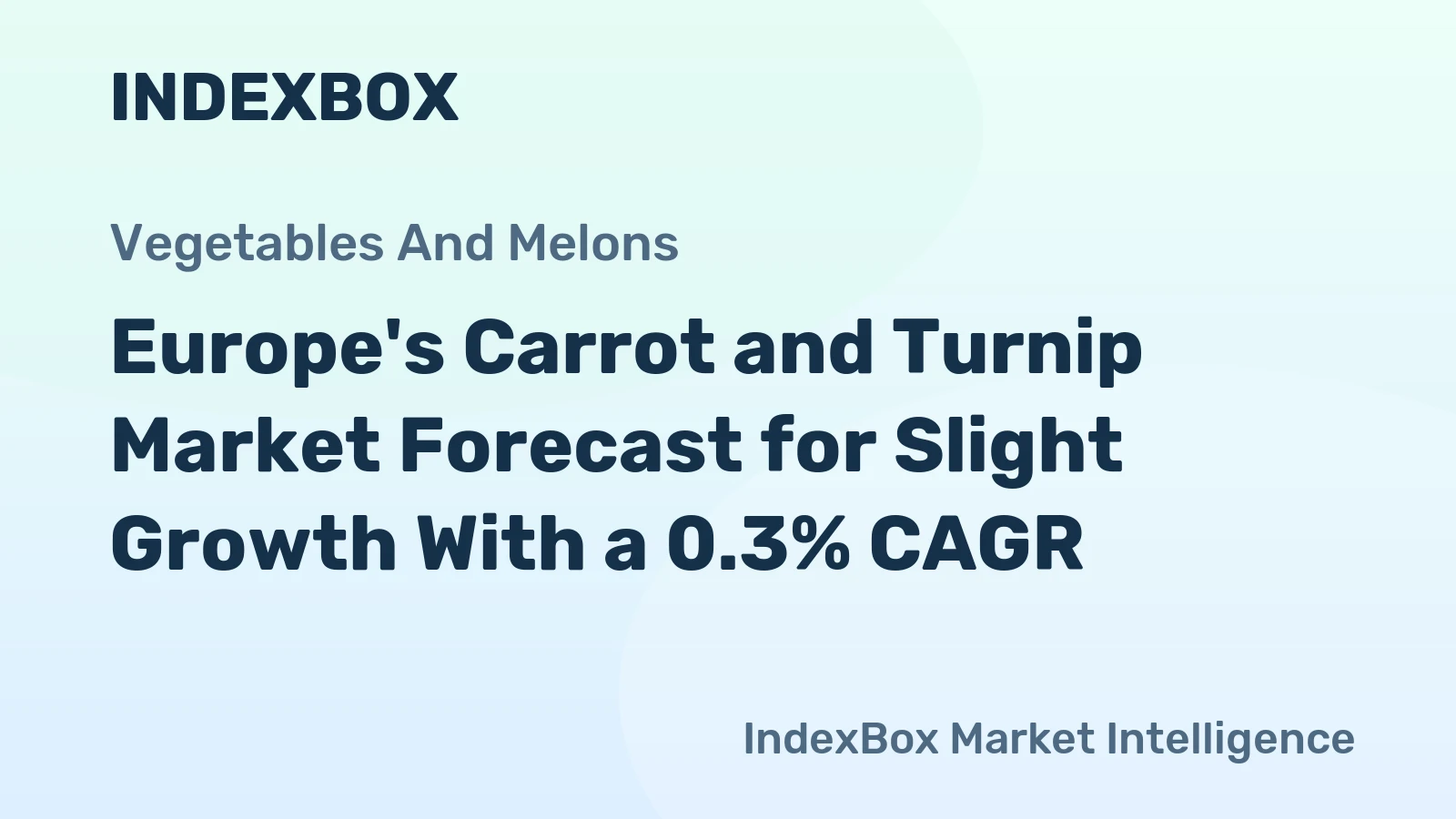 Europe's Carrot and Turnip Market Forecast for Slight Growth With a 0.3% CAGR