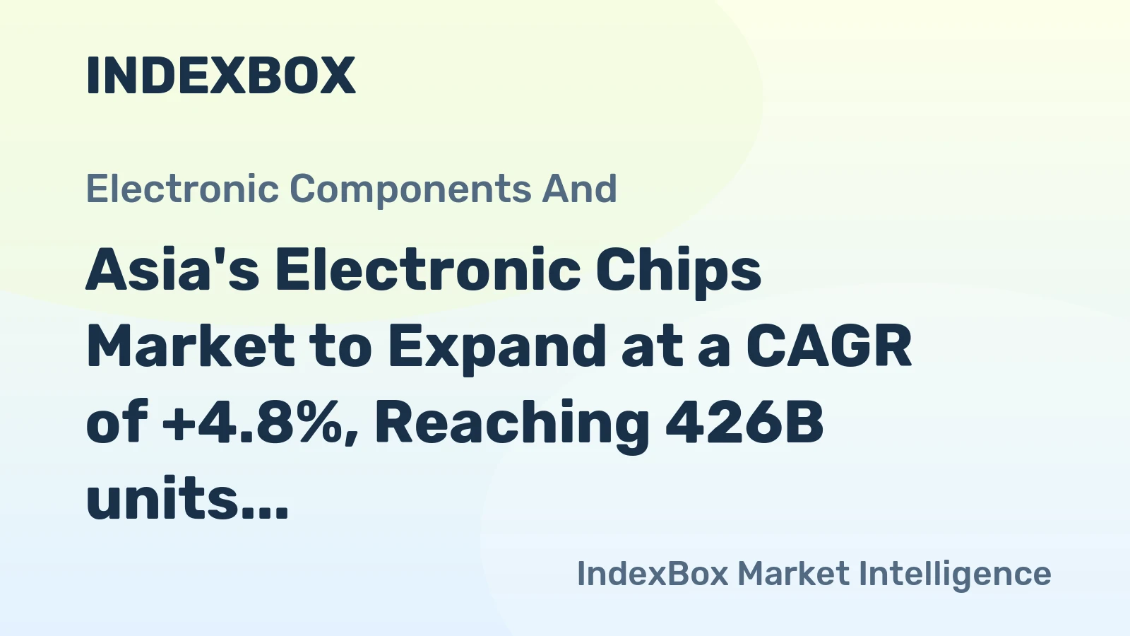 Asia's Electronic Chips Market to Expand at a CAGR of +4.8%, Reaching 426B units by 2035