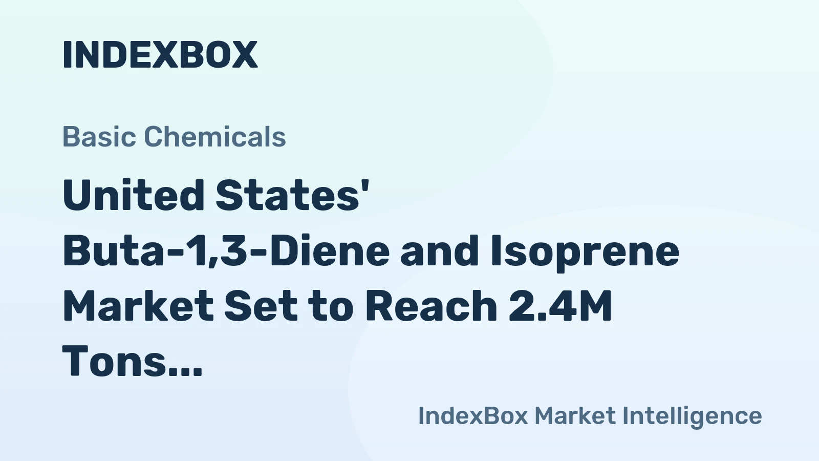 United States' Buta-1,3-Diene and Isoprene Market Set to Reach 2.4M Tons Valued at $2.8B by 2035
