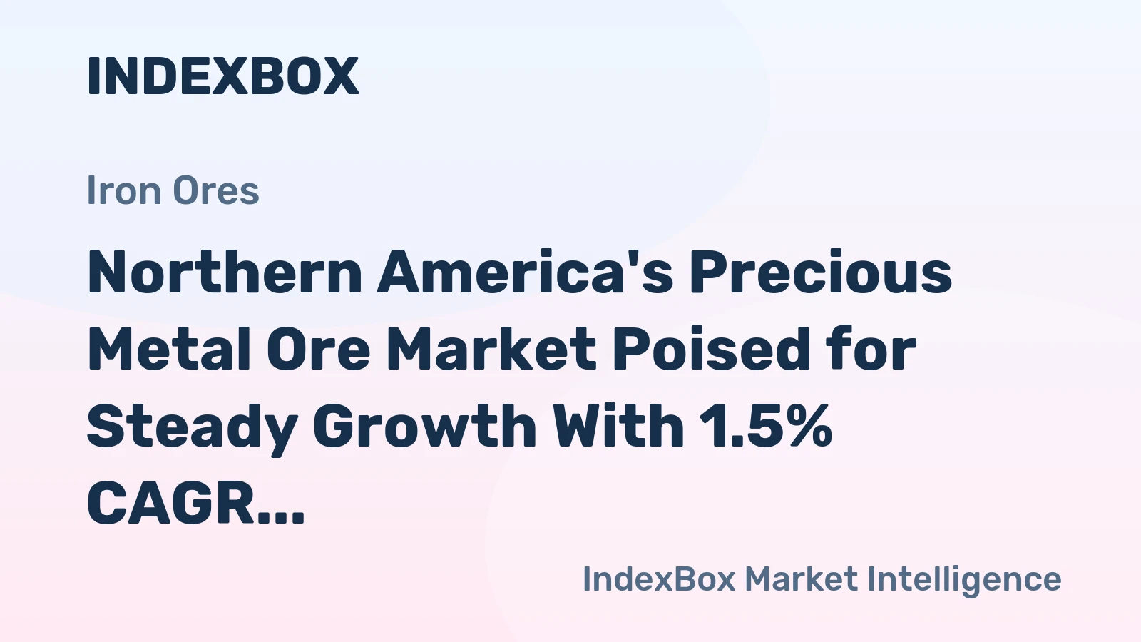 Northern America's Precious Metal Ore Market Poised for Steady Growth With 1.5% CAGR Through 2035