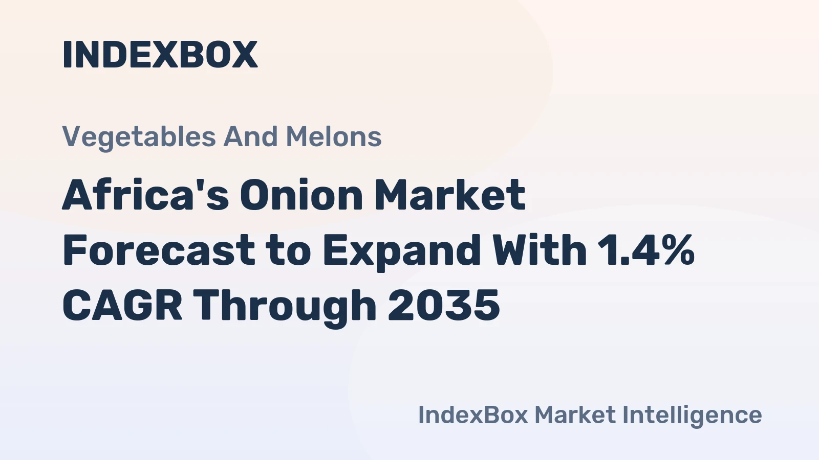 Africa's Onion Market Forecast to Expand With 1.4% CAGR Through 2035