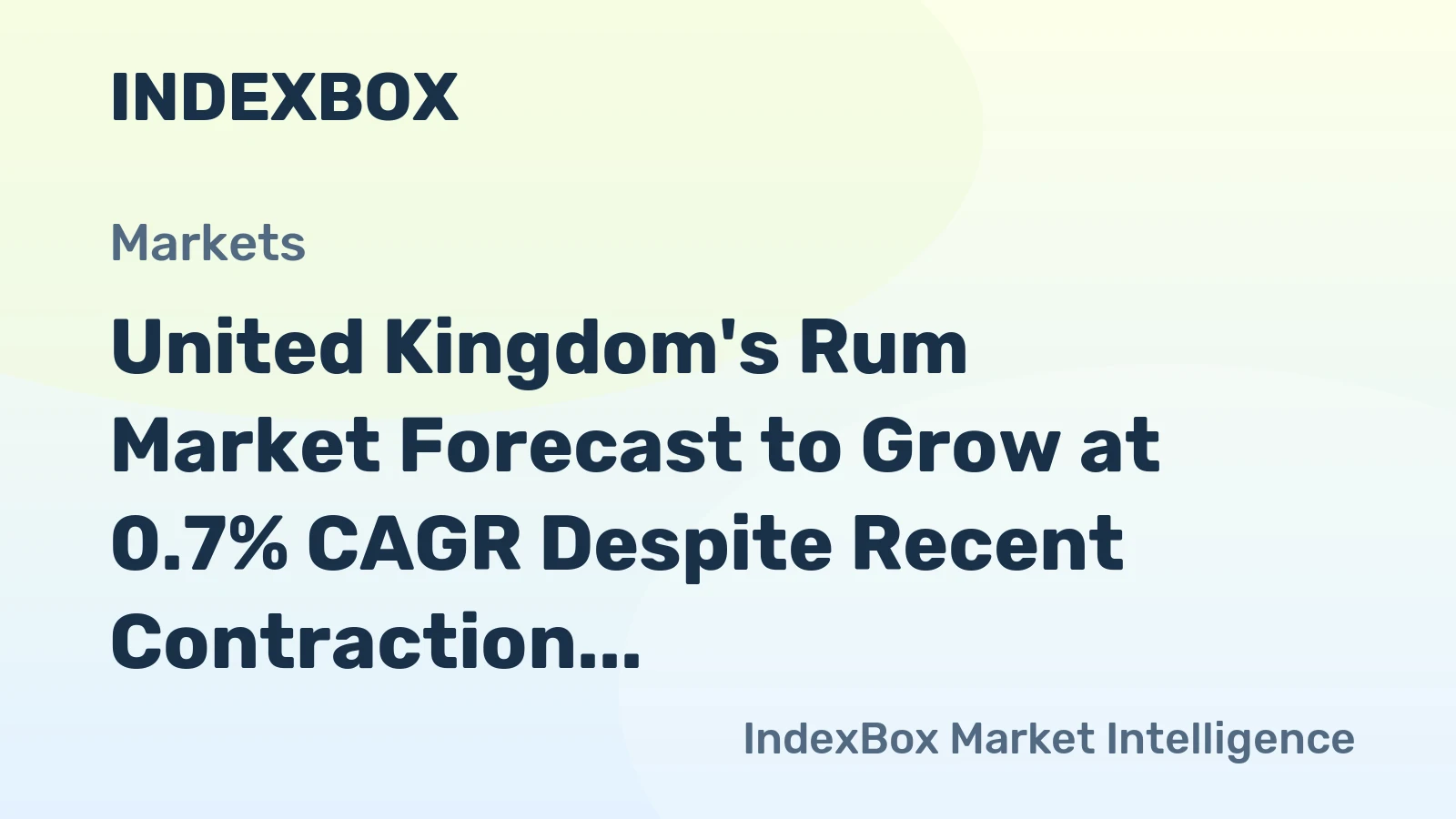 United Kingdom's Rum Market Forecast to Grow at 0.7% CAGR Despite Recent Contraction