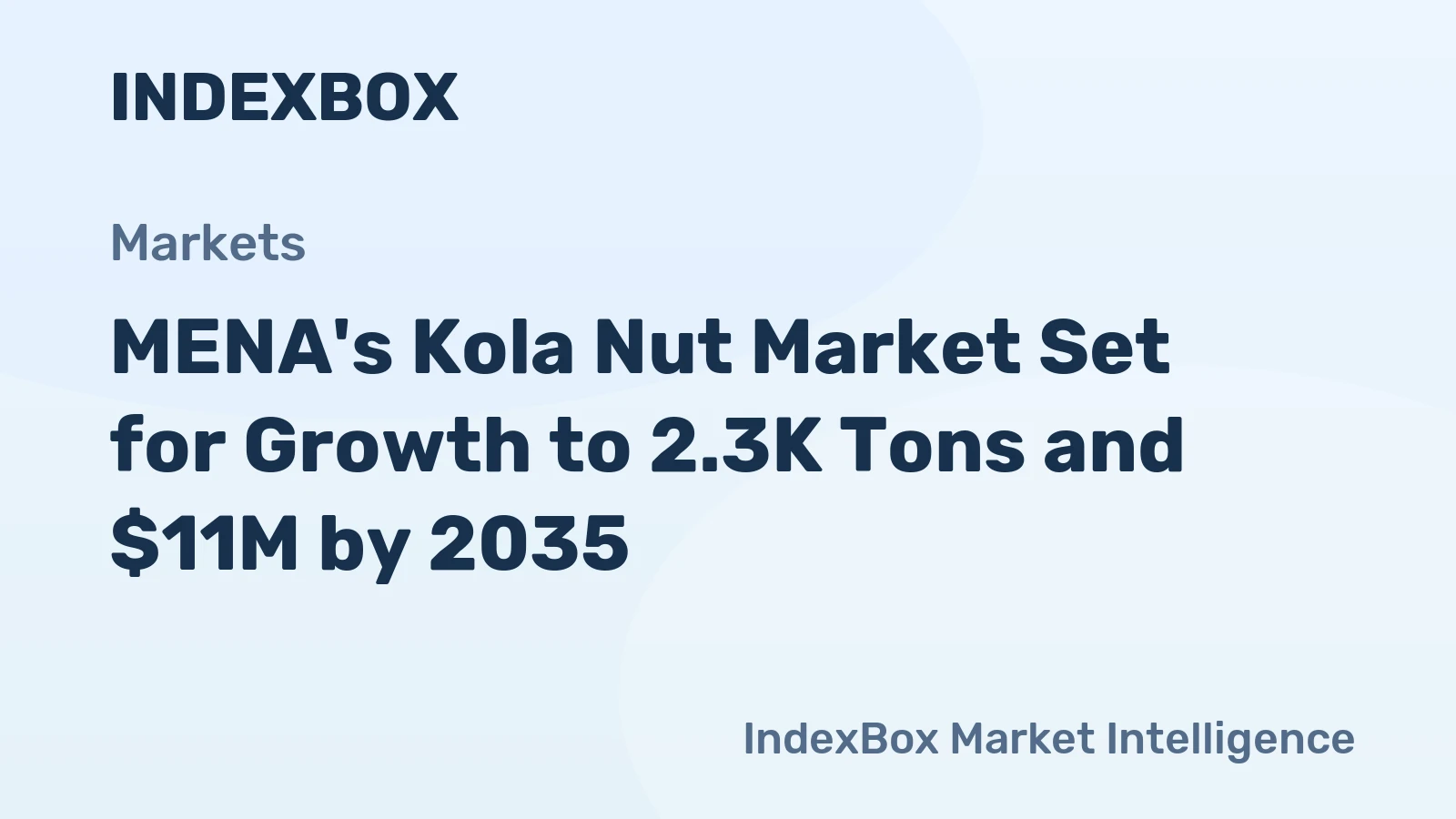 MENA's Kola Nut Market Set for Growth to 2.3K Tons and $11M by 2035