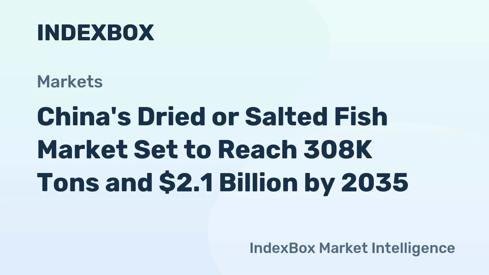 China's Dried or Salted Fish Market Set to Reach 308K Tons and $2.1 Billion by 2035