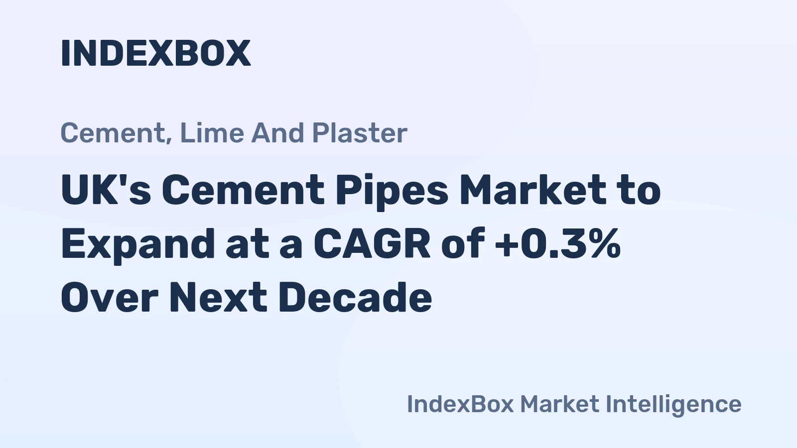 UK's Cement Pipes Market to Expand at a CAGR of +0.3% Over Next Decade