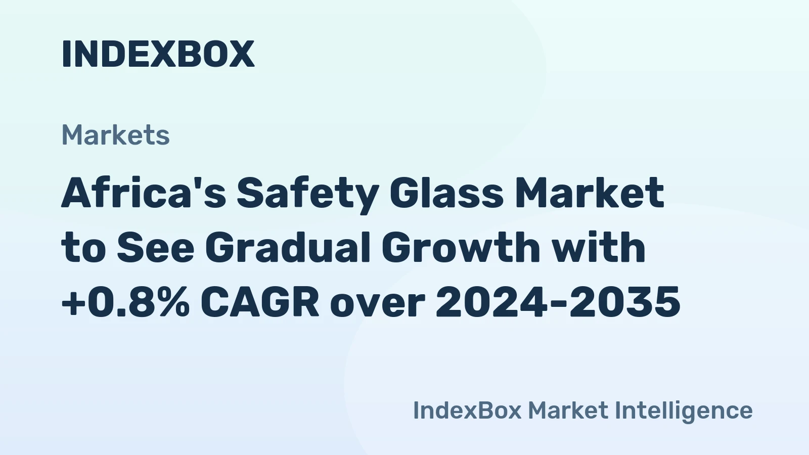 Africa's Safety Glass Market to See Gradual Growth with +0.8% CAGR over 2024-2035