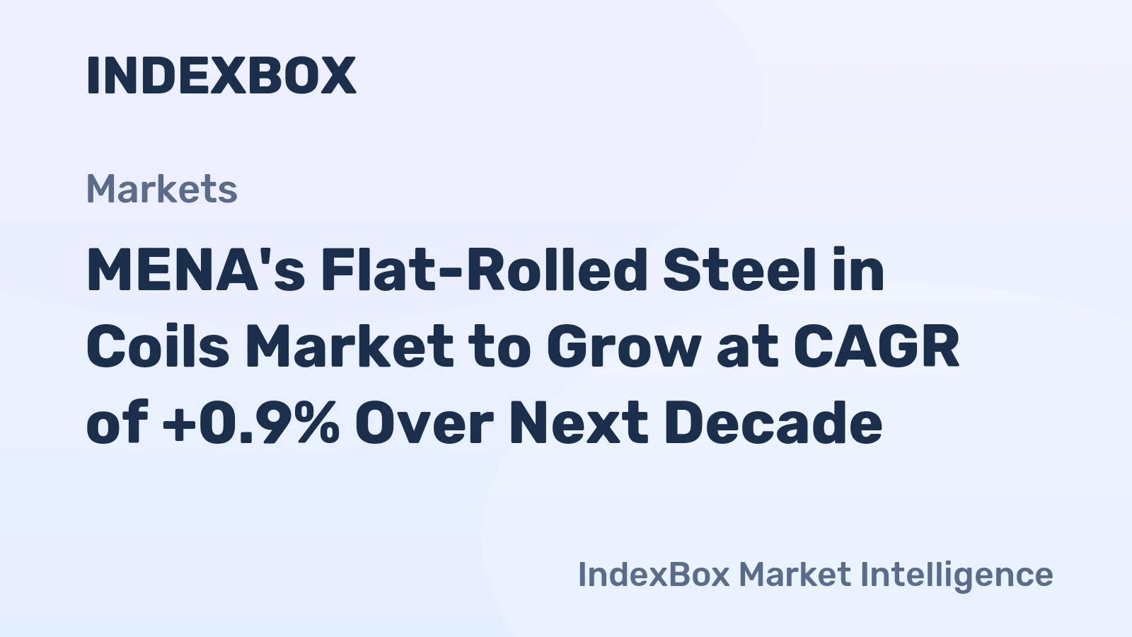 MENA's Flat-Rolled Steel in Coils Market to Grow at CAGR of +0.9% Over Next Decade
