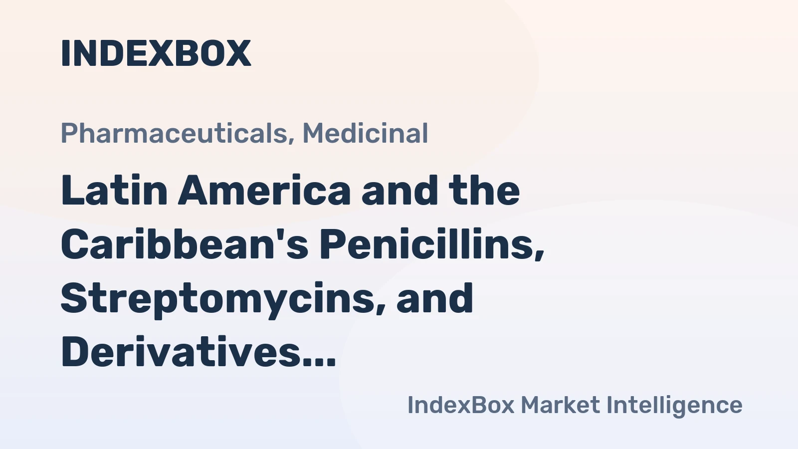 Latin America and the Caribbean's Penicillins, Streptomycins, and Derivatives Market Expected to Reach $1.2B by 2035