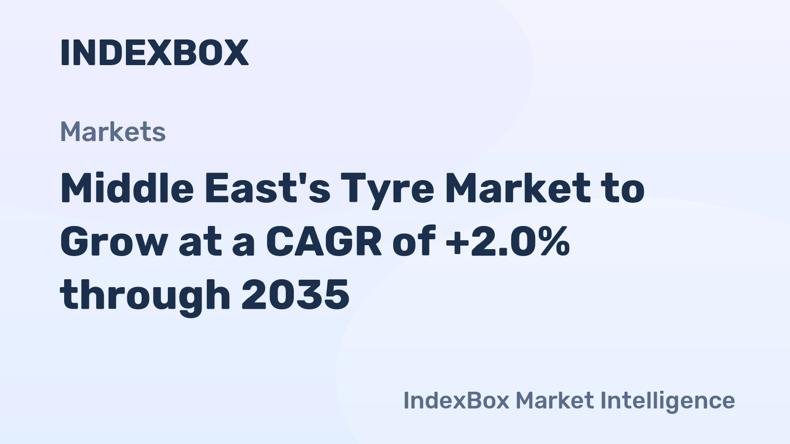 Middle East's Tyre Market to Grow at a CAGR of +2.0% through 2035