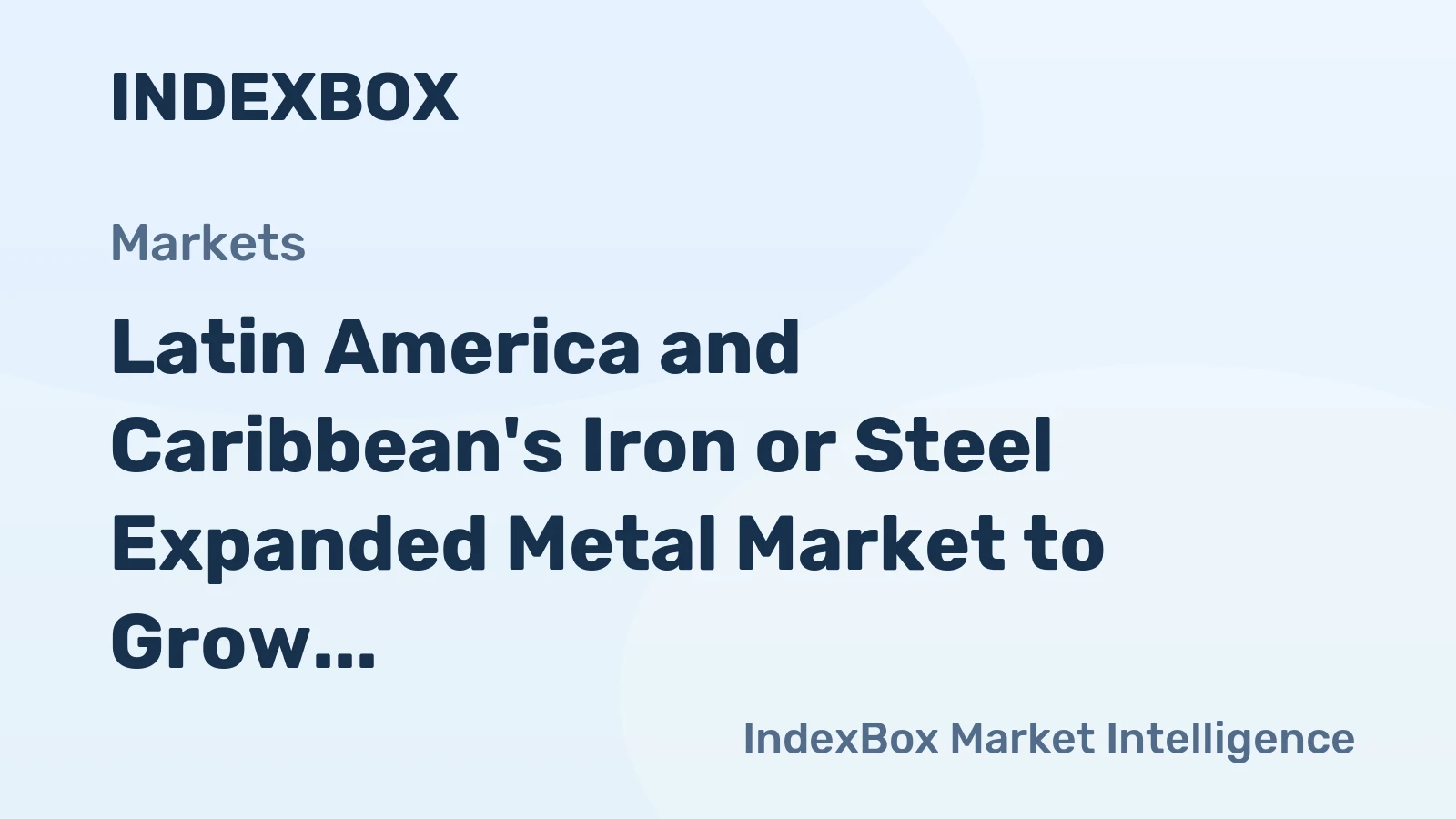 Latin America and Caribbean's Iron or Steel Expanded Metal Market to Grow at 0.6% CAGR, Reaching 71K Tons by 2035