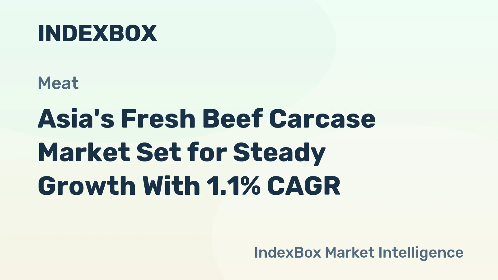 Asia's Fresh Beef Carcase Market Set for Steady Growth With 1.1% CAGR