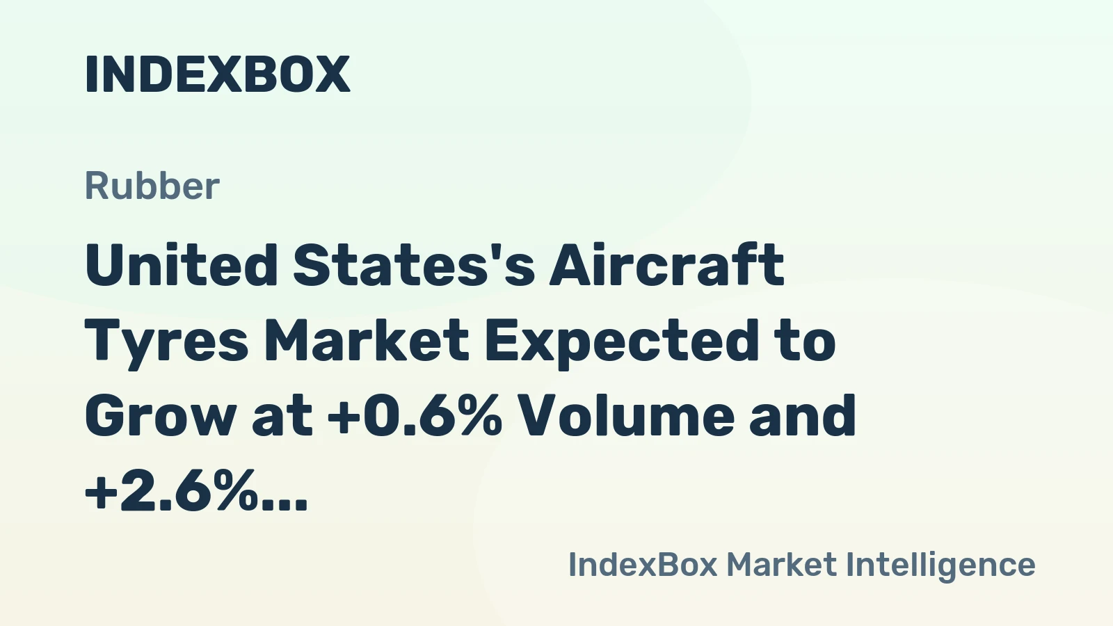 United States's Aircraft Tyres Market Expected to Grow at +0.6% Volume and +2.6% Value CAGR Over Next Decade