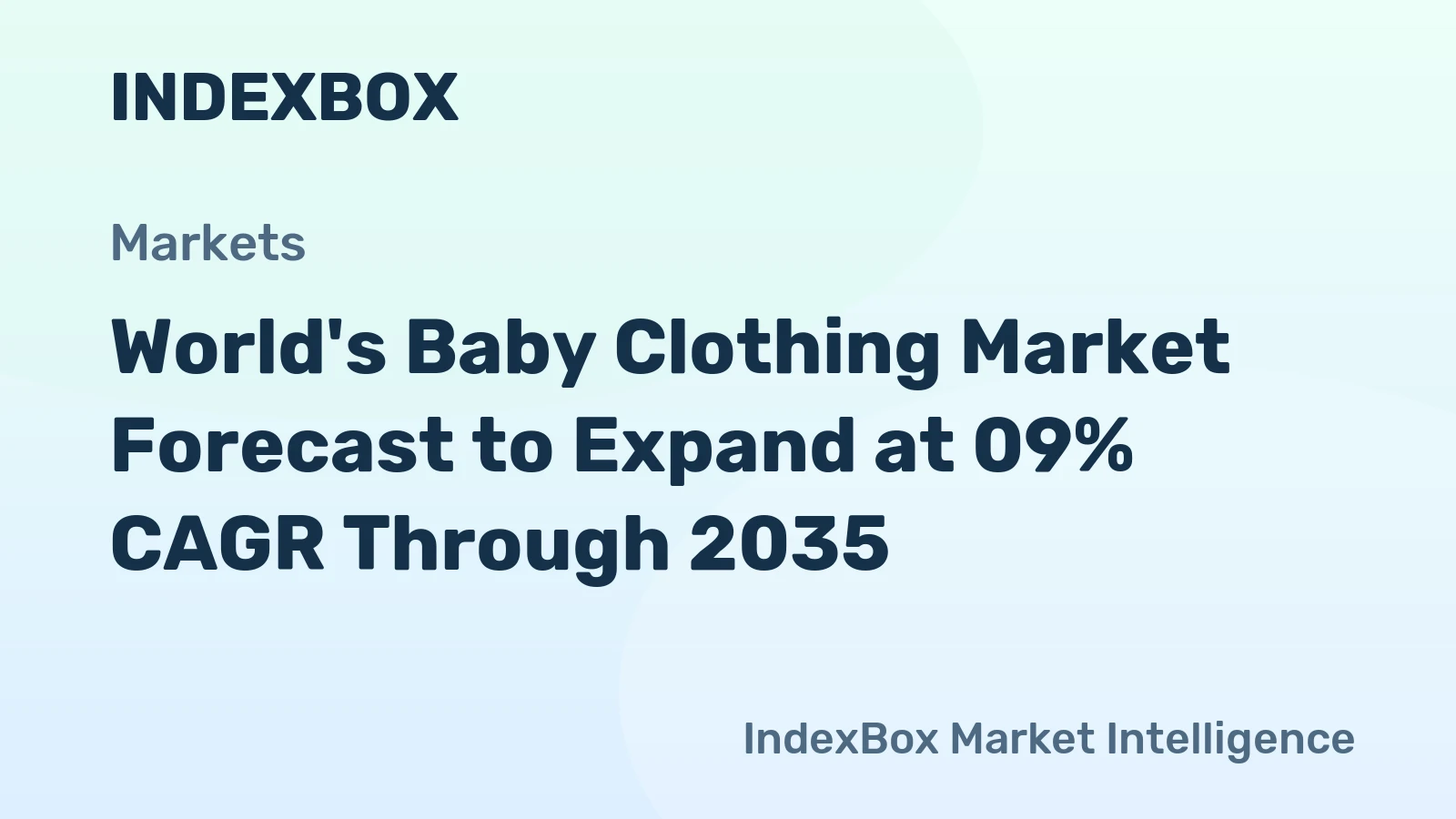 World's Baby Clothing Market Forecast to Expand at 09% CAGR Through 2035