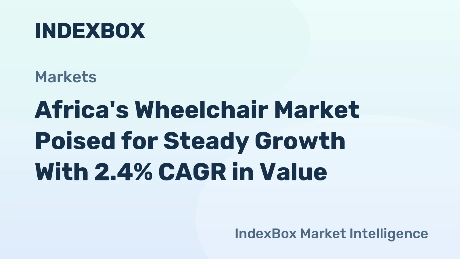 Africa's Wheelchair Market Poised for Steady Growth With 2.4% CAGR in Value