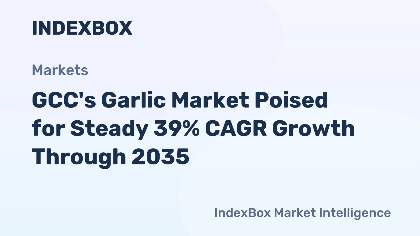GCC's Garlic Market Poised for Steady 39% CAGR Growth Through 2035