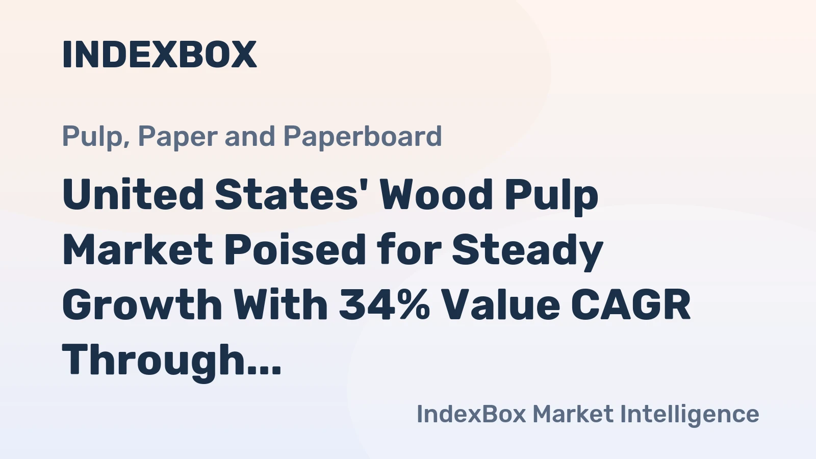 United States' Wood Pulp Market Poised for Steady Growth With 34% Value CAGR Through 2035