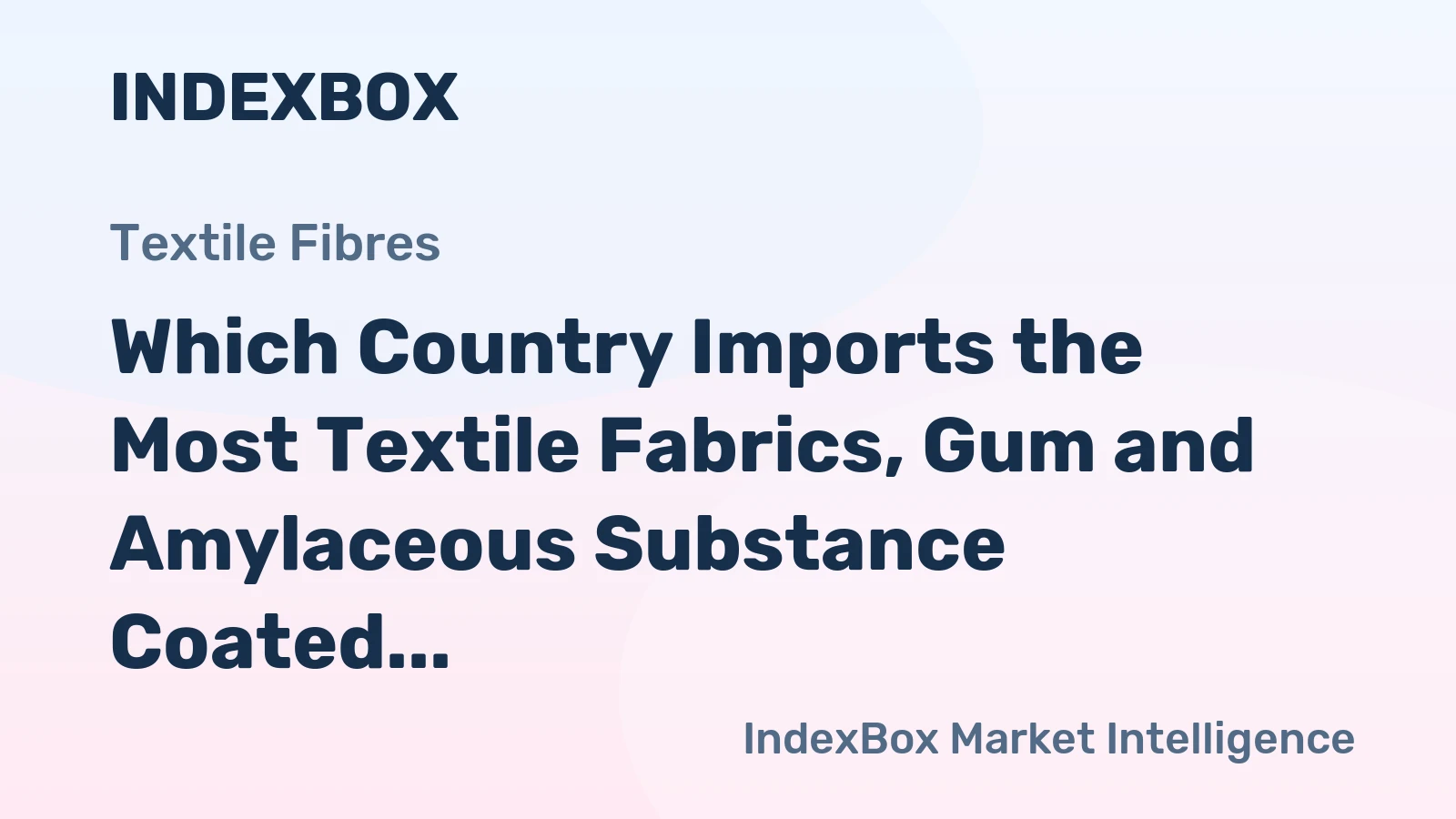 Which Country Imports the Most Textile Fabrics, Gum and Amylaceous Substance Coated in the World?