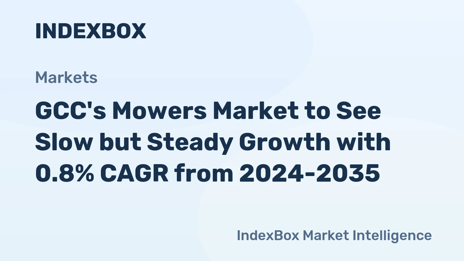 GCC's Mowers Market to See Slow but Steady Growth with 0.8% CAGR from 2024-2035