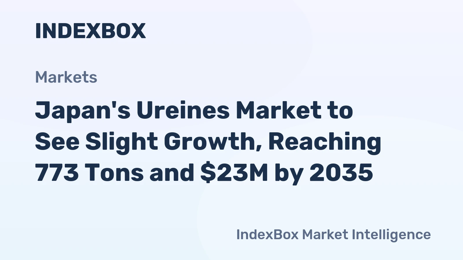 Japan's Ureines Market to See Slight Growth, Reaching 773 Tons and $23M by 2035