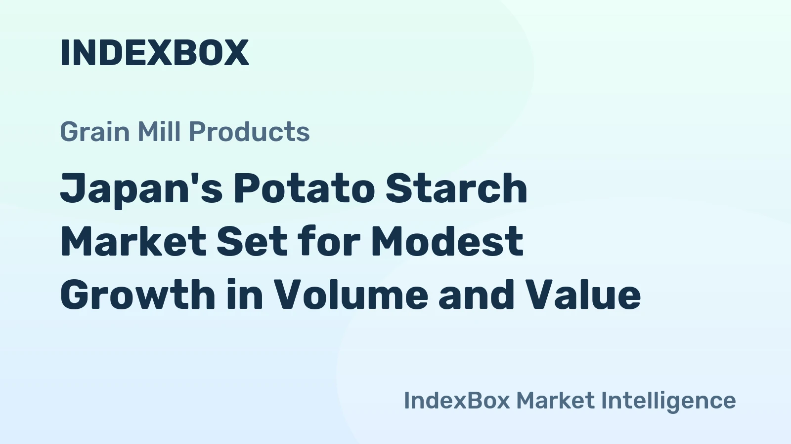 Japan's Potato Starch Market Set for Modest Growth in Volume and Value