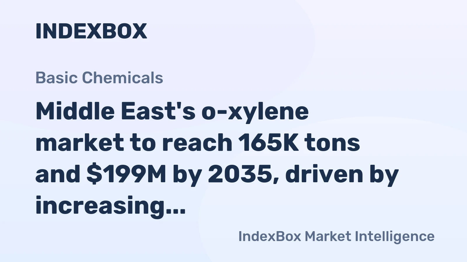 Middle East's o-xylene market to reach 165K tons and $199M by 2035, driven by increasing demand