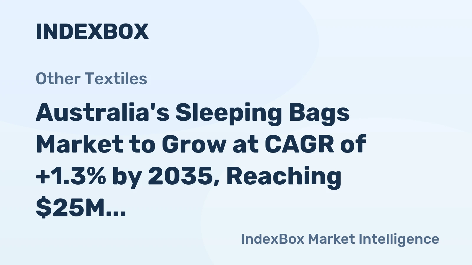Australia's Sleeping Bags Market to Grow at CAGR of +1.3% by 2035, Reaching $25M in Value