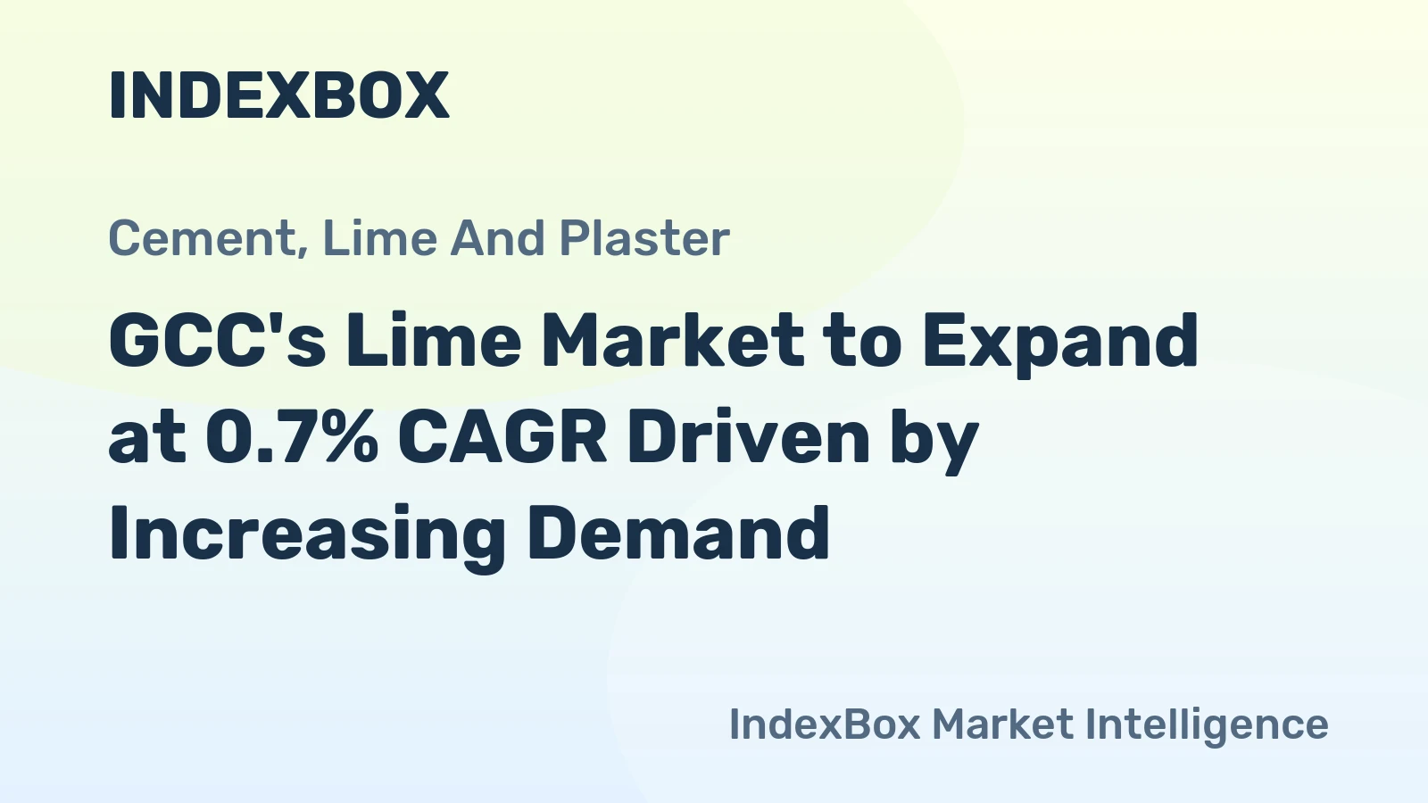 GCC's Lime Market to Expand at 0.7% CAGR Driven by Increasing Demand