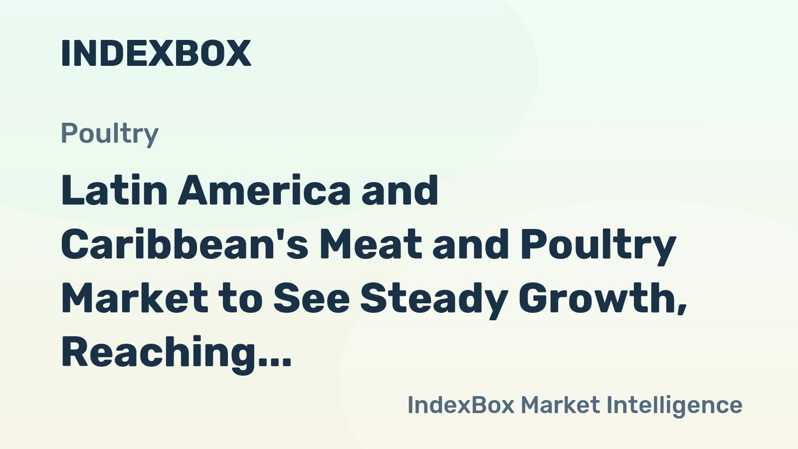 Latin America and Caribbean's Meat and Poultry Market to See Steady Growth, Reaching 58M tons and $197.8B by 2035